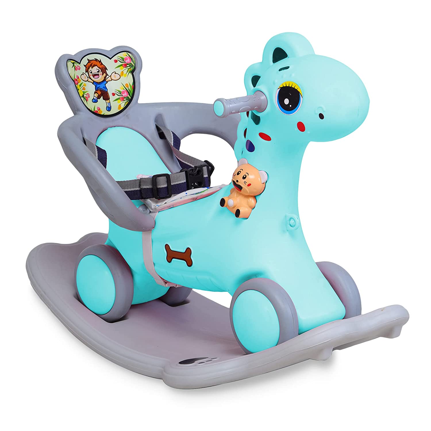 Webby Musical 2 in 1 Dinosaur Rocker Cum Rio Ride On – Webby Toys