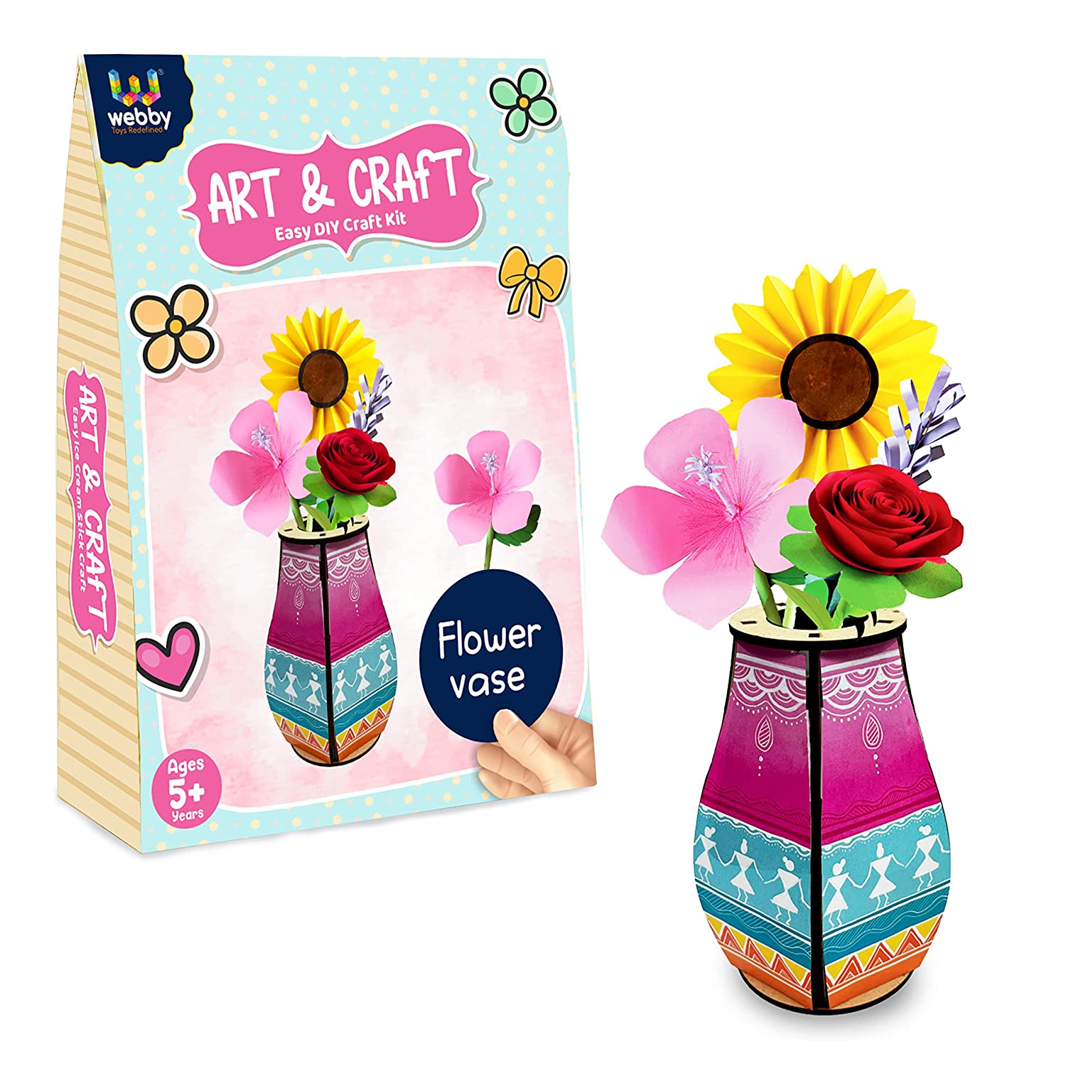 Webby DIY Art and Craft Flower Vase Activity Kit – Webby Toys